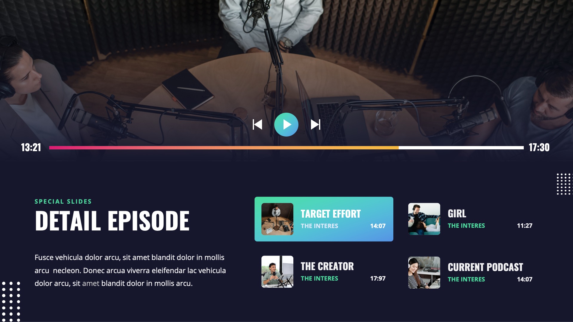 PODZY - Audio Podcast Powerpoint Template, Presentation Templates ...