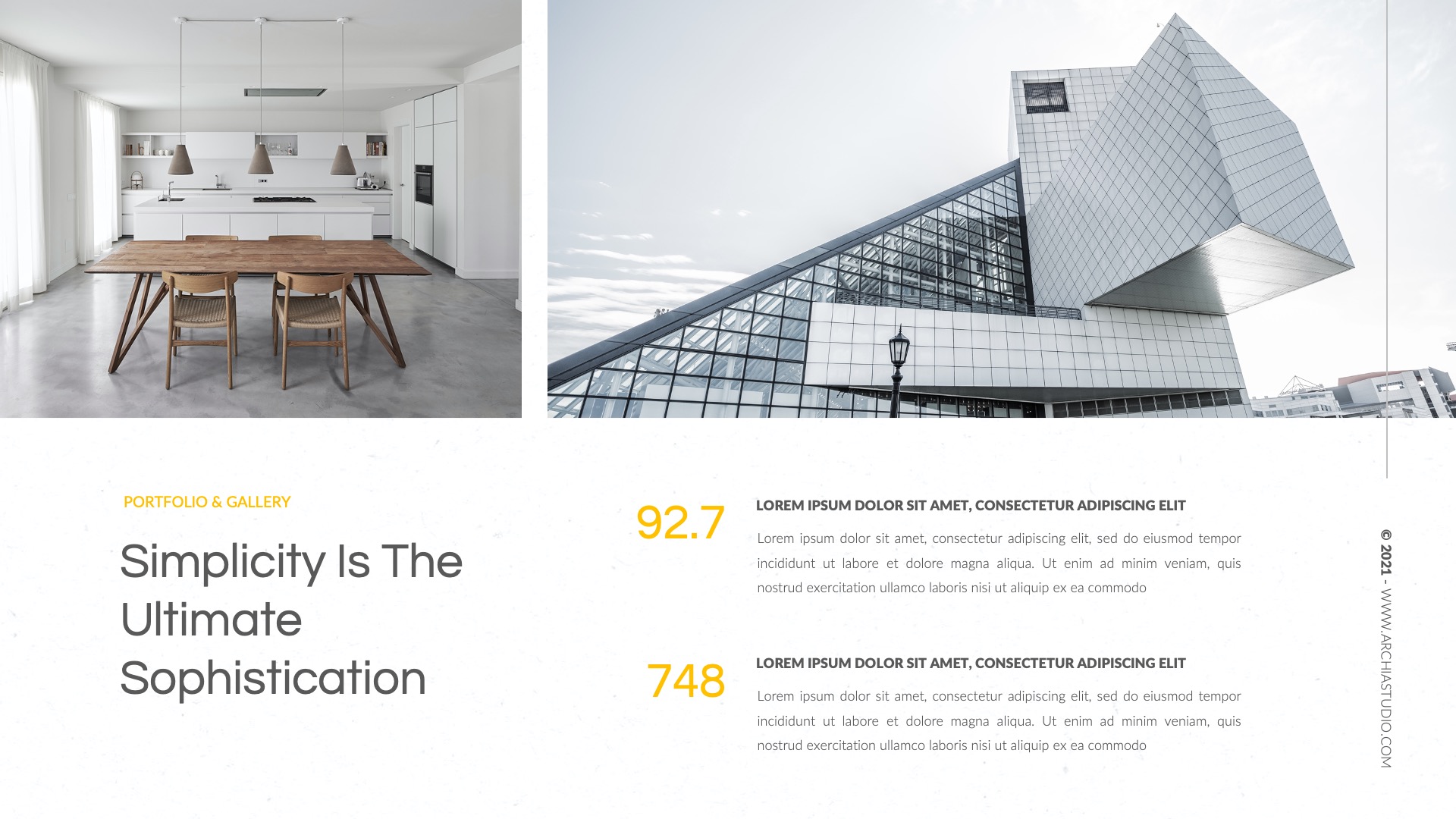 Archia - Architecture and Interior Keynote Template, Presentation Templates
