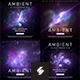 Ambient Electronic Music Album Cover Templates Pack, Web Elements ...
