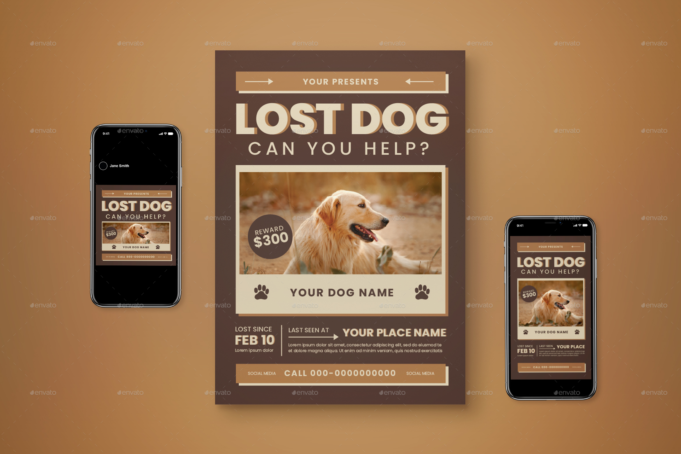 Lost Dog Flyer Pack, Print Templates | GraphicRiver