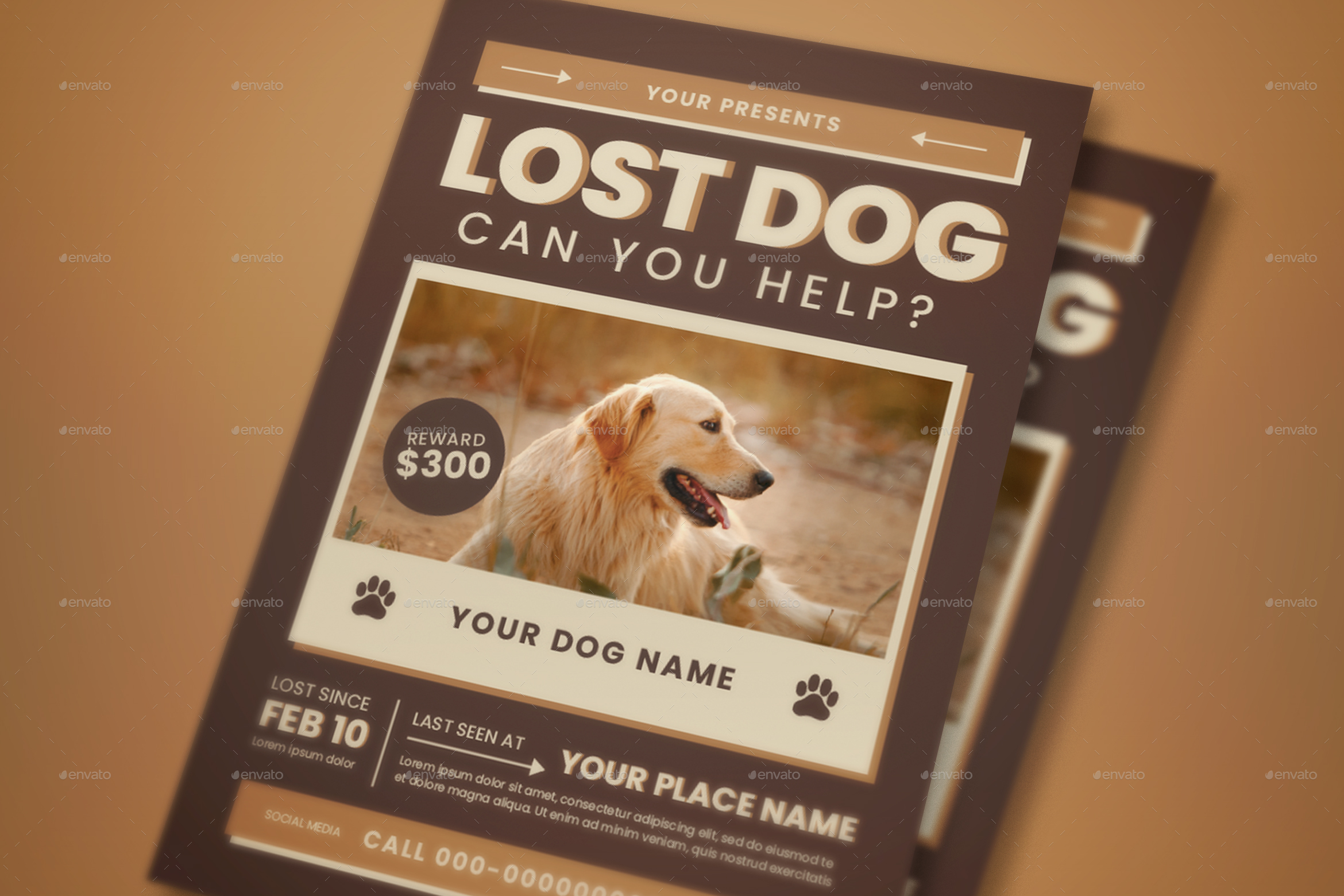Lost Dog Flyer Pack, Print Templates | GraphicRiver