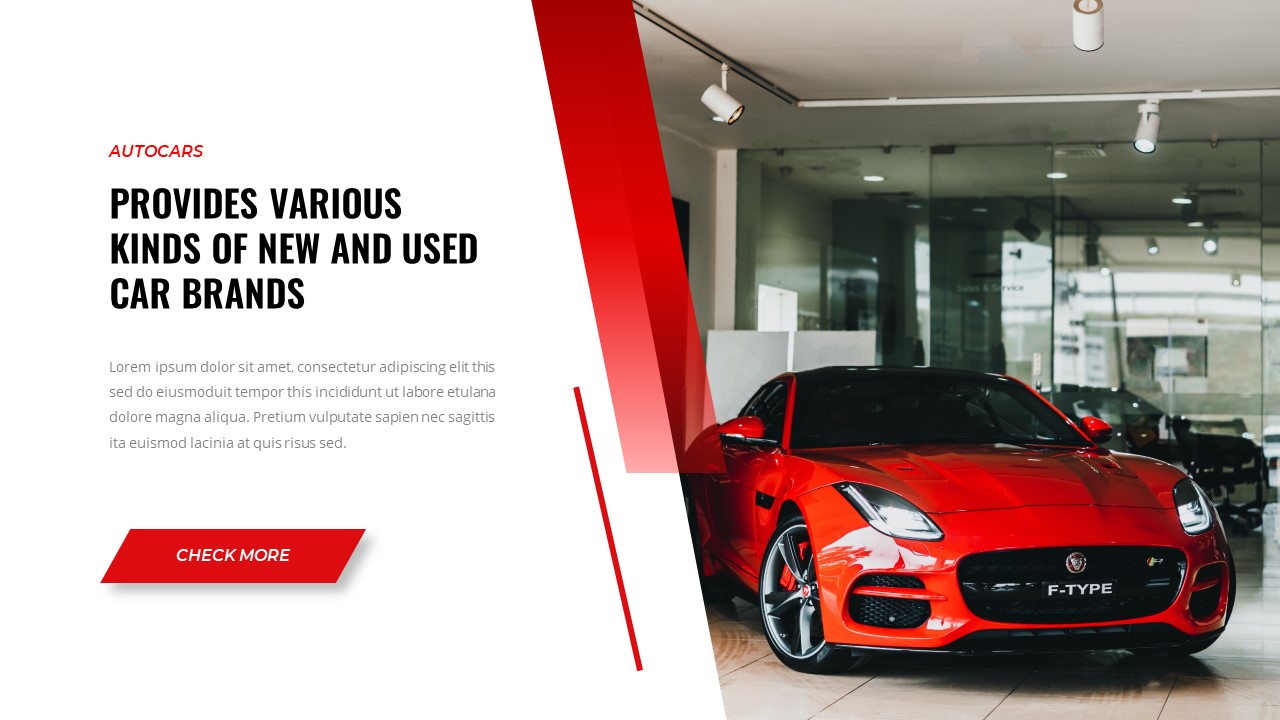 Autocars - Car Dealer Automotive PowerPoint Template, Presentation ...