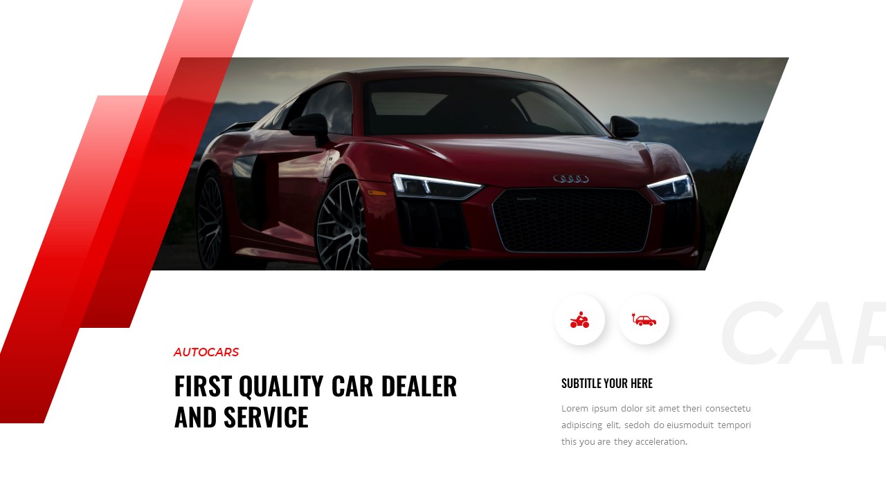 Autocars - Car Dealer Automotive Google Slides Template, Presentation ...