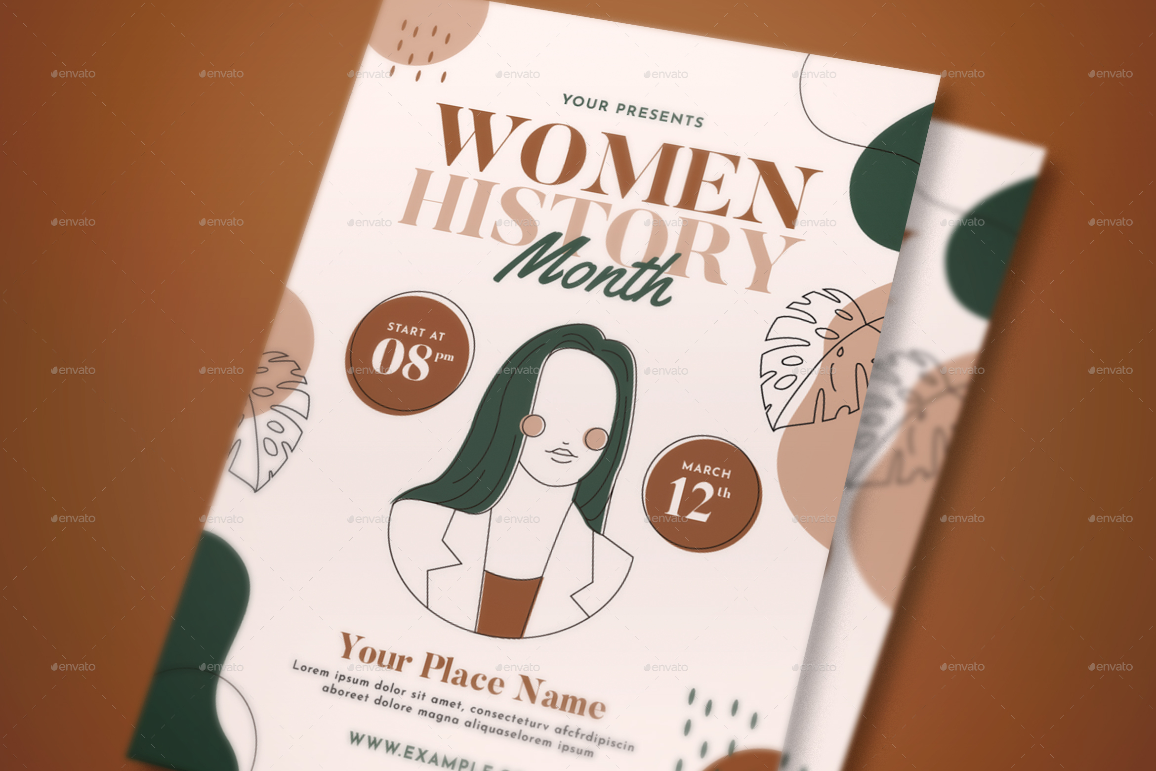 Women History Month Flyer Pack, Print Templates | GraphicRiver