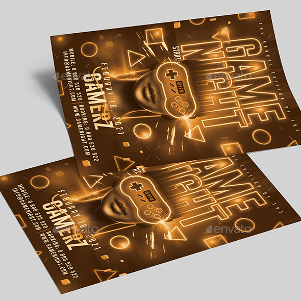 Game Night Flyer, Print Templates | GraphicRiver