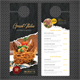 Italian Restaurant Menu Door Hanger V2, Print Templates | GraphicRiver