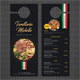 Italian Restaurant Menu Door Hanger V3, Print Templates | GraphicRiver
