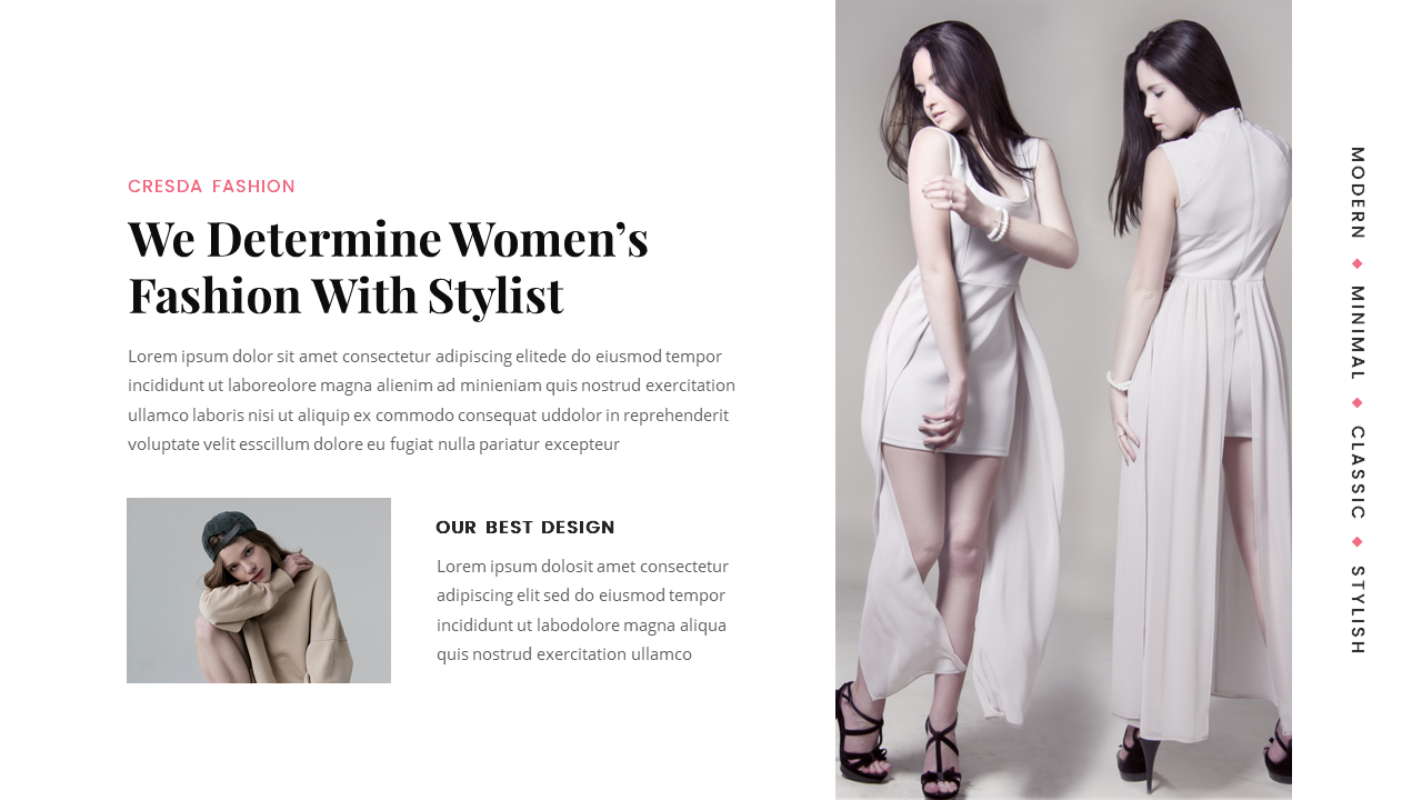 Cresda – Fashion & Clothing Store Google Slides Presentation Template ...