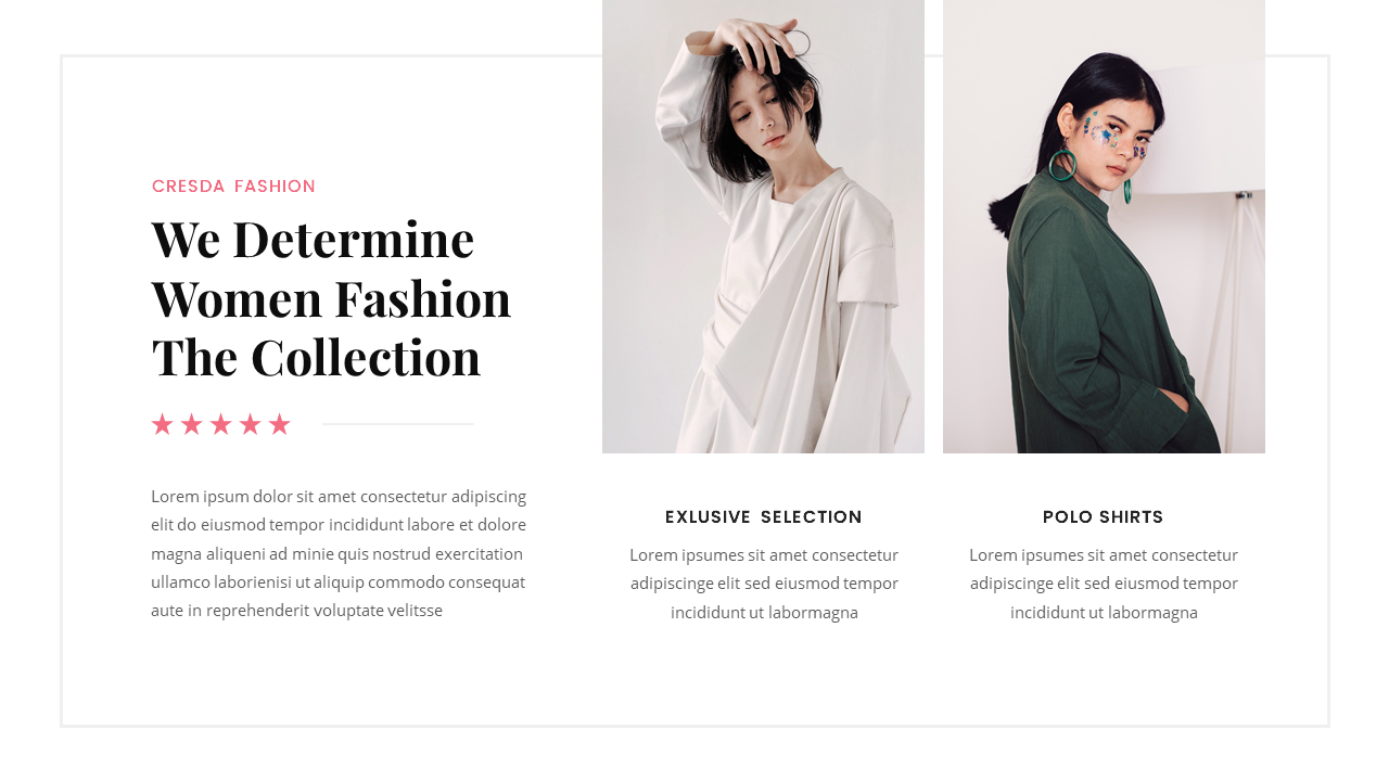 Cresda – Fashion & Clothing Store Google Slides Presentation Template ...