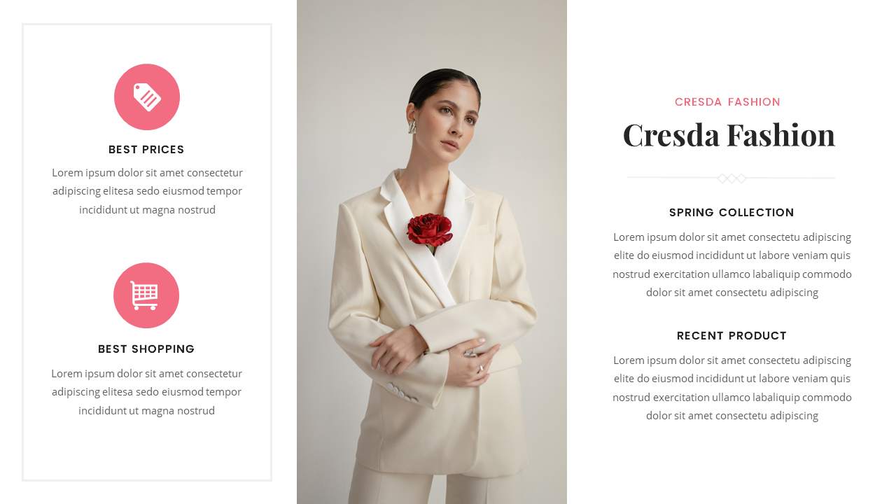 Cresda – Fashion & Clothing Store Google Slides Presentation Template ...