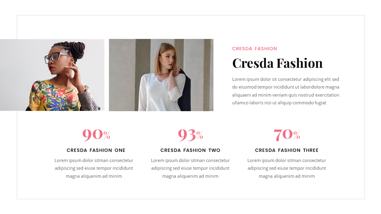 Cresda – Fashion & Clothing Store Google Slides Presentation Template ...