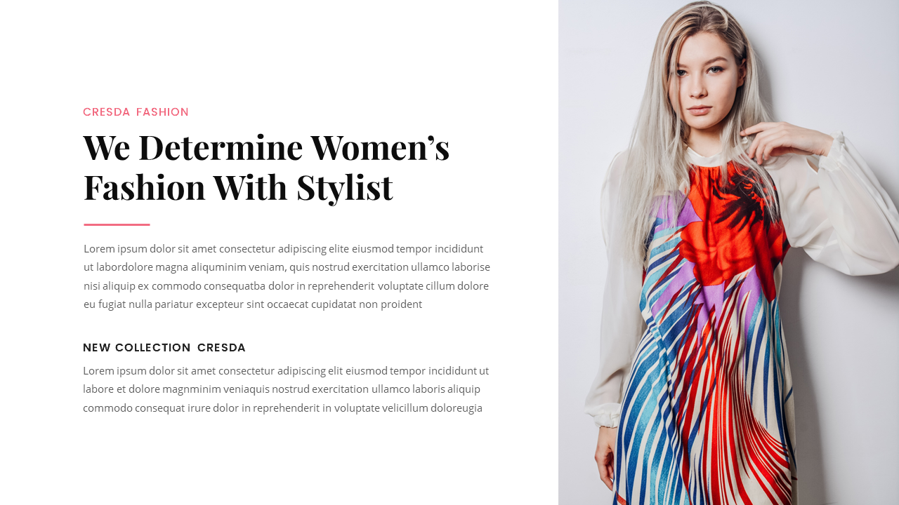 Cresda – Fashion & Clothing Store Google Slides Presentation Template ...