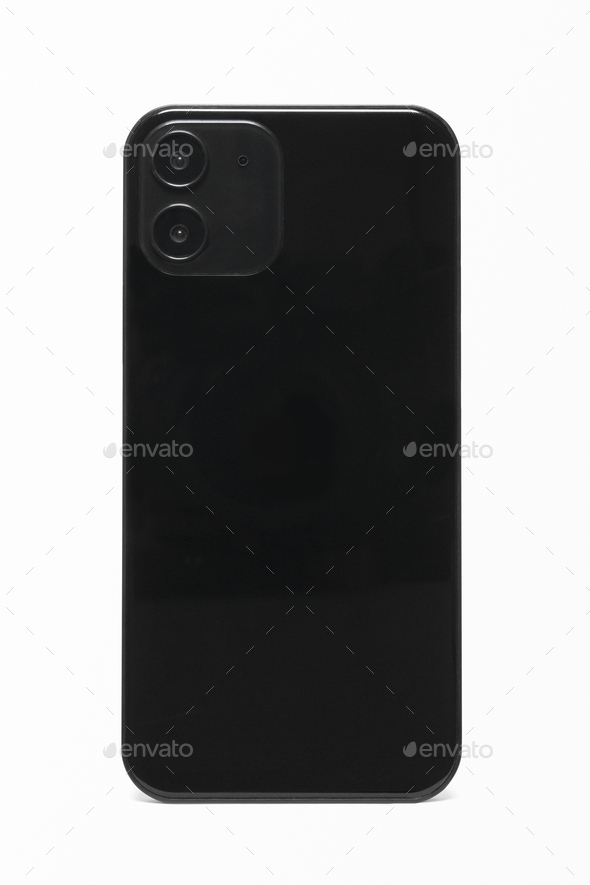 Black smartphone rear view innovative future technology Stock Photo by ...