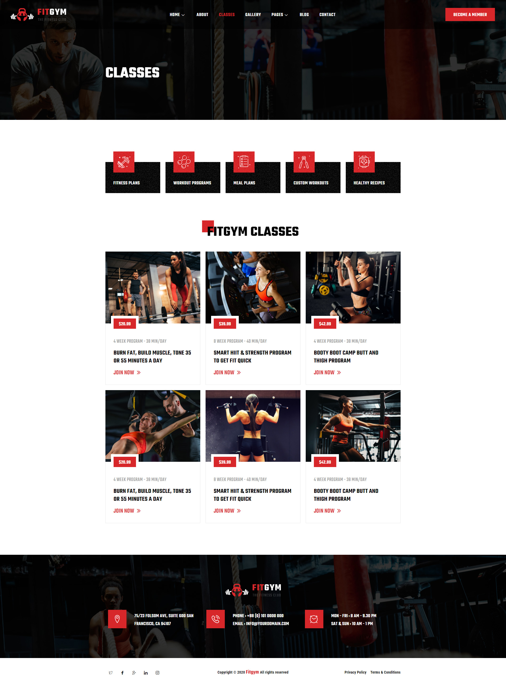 FitGym - Fitness & Gym Elementor Template Kit by kinforce | ThemeForest