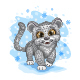 Cartoon Snow Tiger, Vectors | GraphicRiver