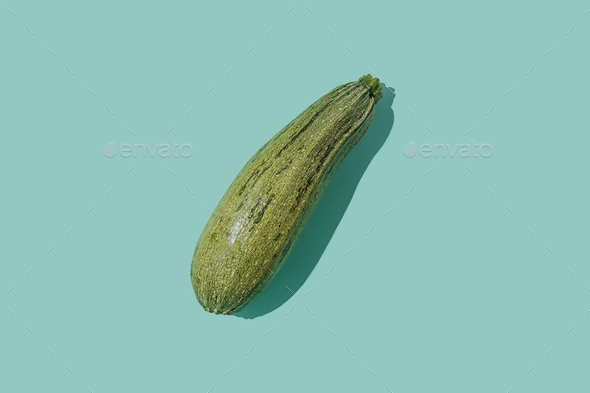 squash on pastel sky blue background. Stock Photo by maksimovata ...