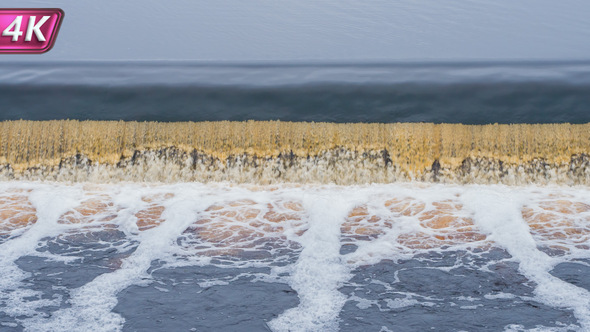 Slow Drop Of Water From The Dam, Stock Footage | VideoHive