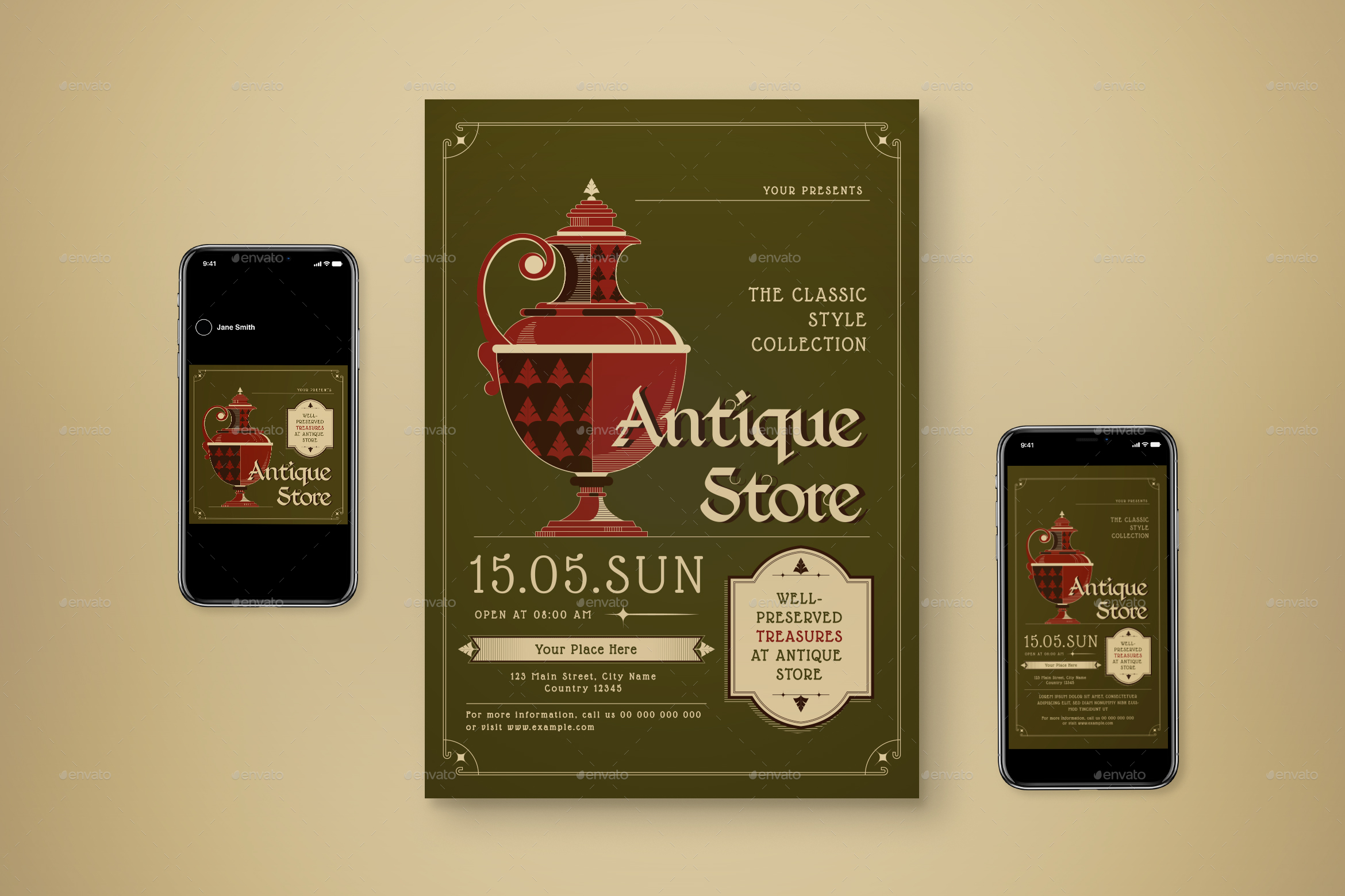 Antique Store Flyer Pack by graphicook | GraphicRiver