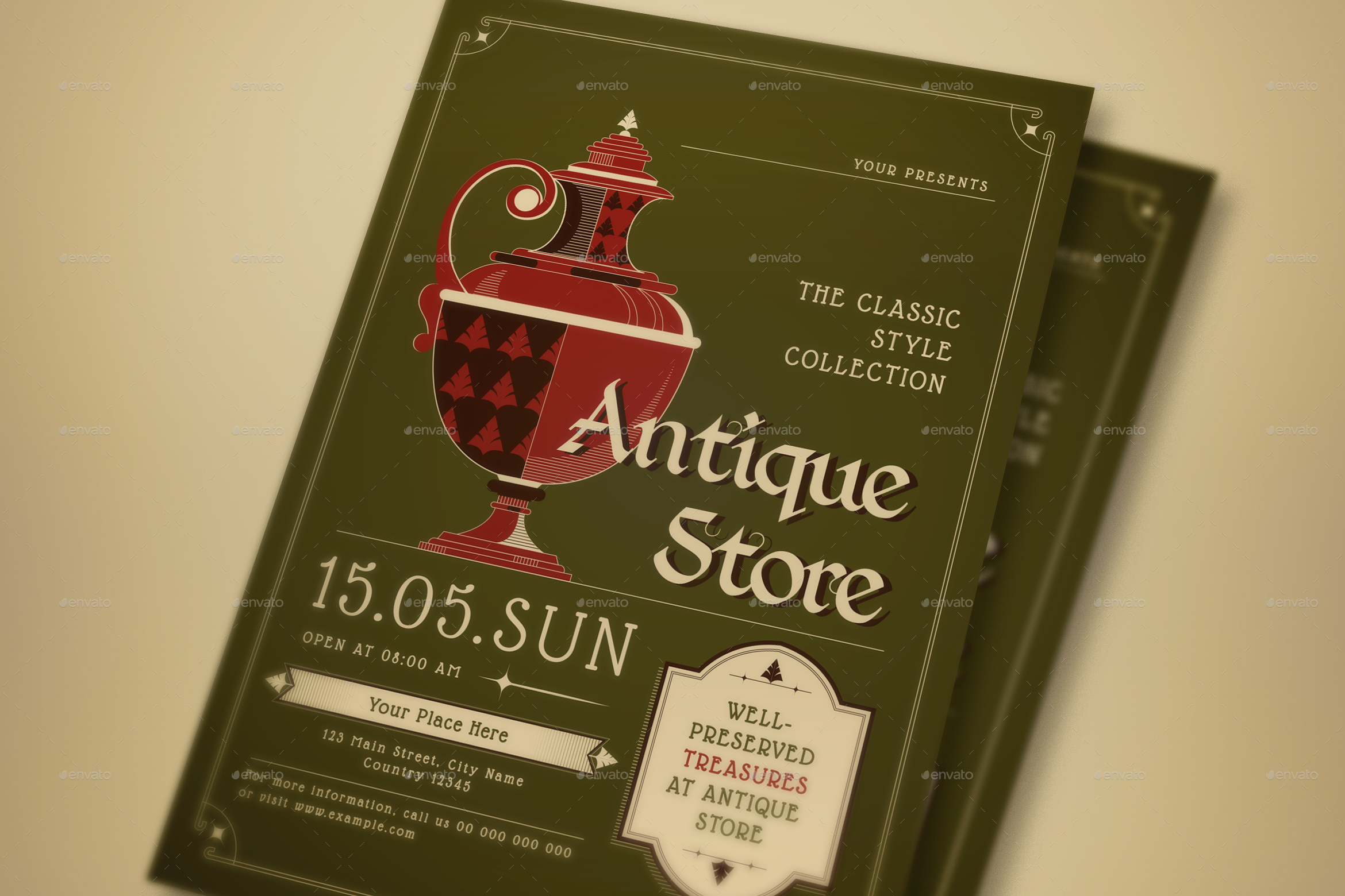 Antique Store Flyer Pack by graphicook | GraphicRiver