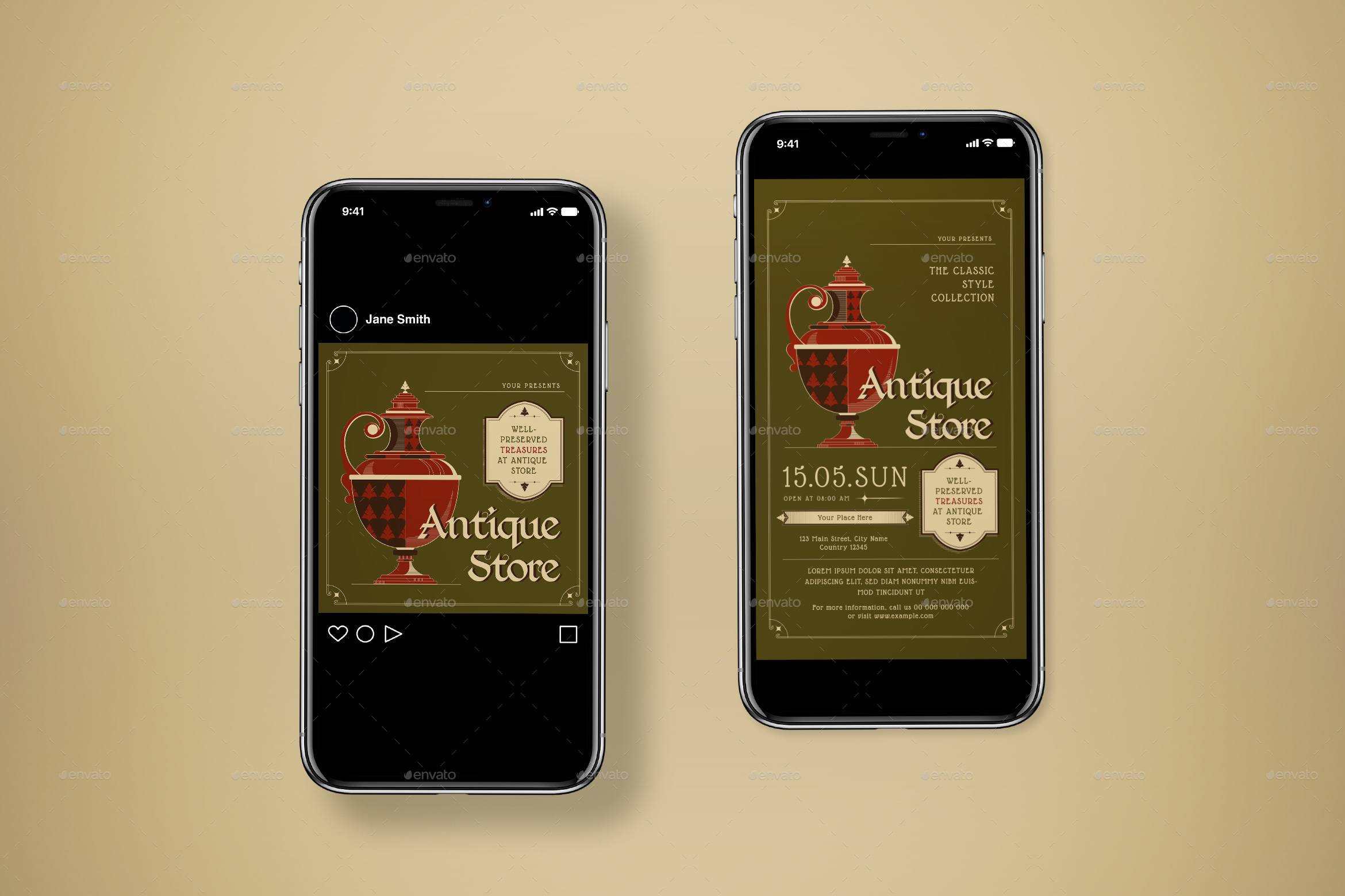 Antique Store Flyer Pack by graphicook | GraphicRiver