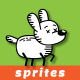 Stickman Dog Sprites | 2D Game Asset for Game Developers, Game Assets