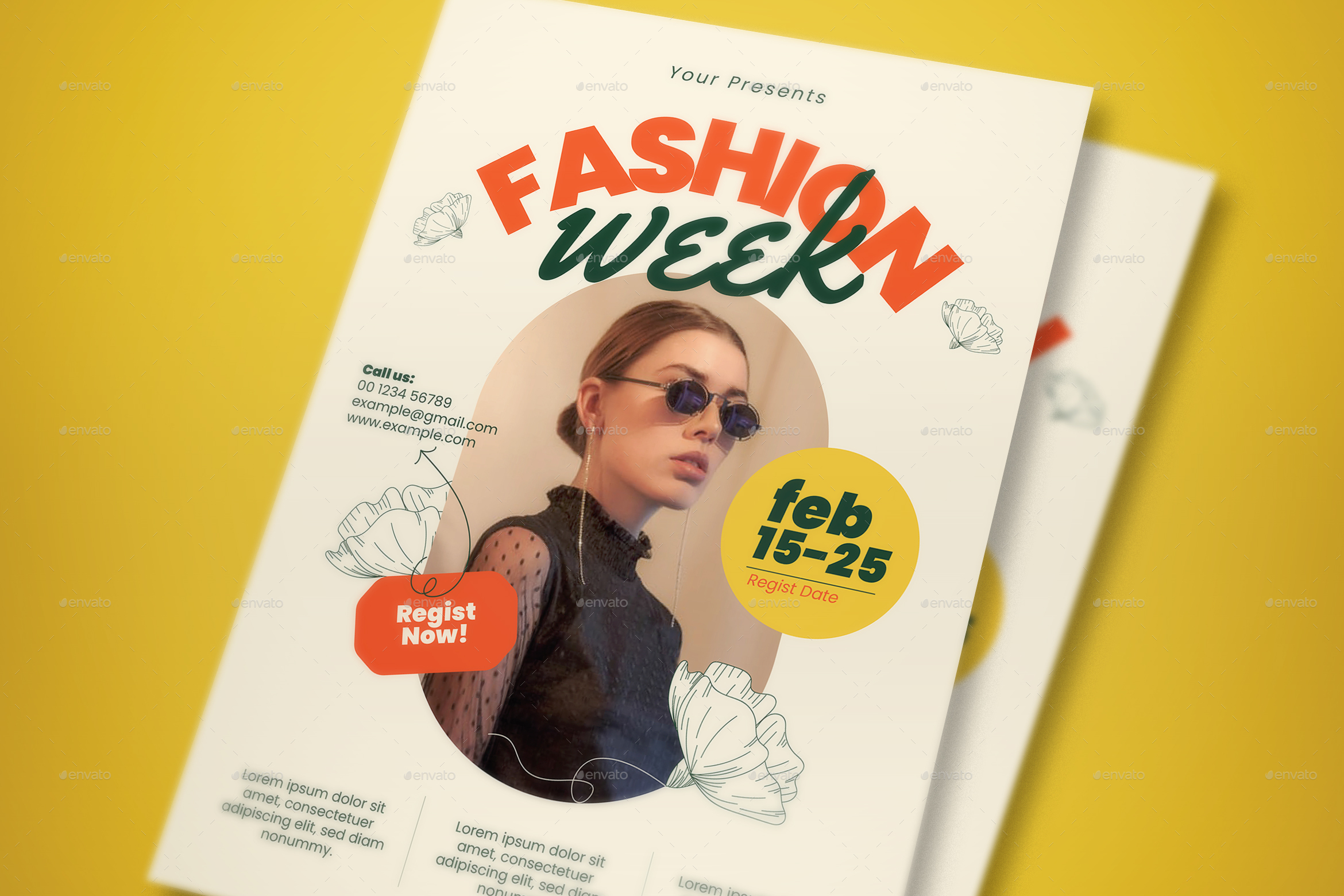 Fashion Week Flyer, Print Templates | GraphicRiver