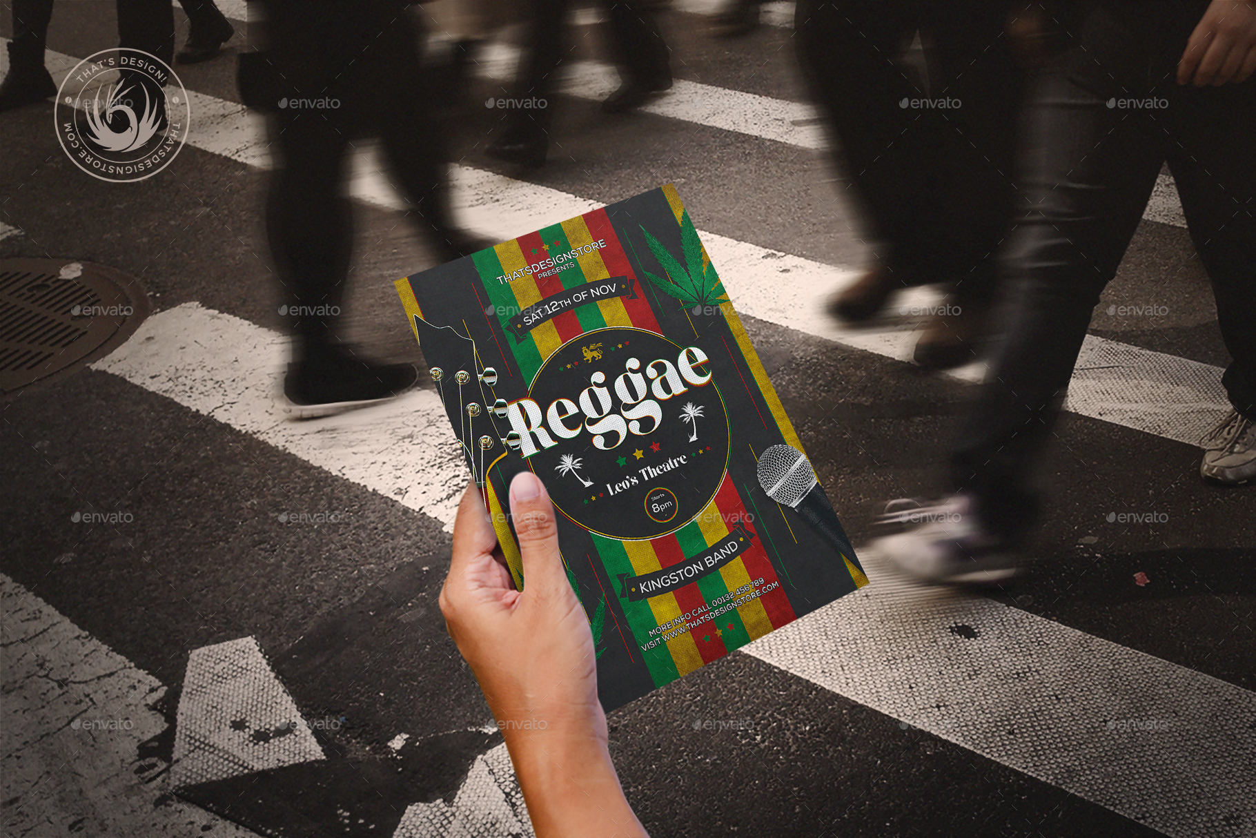 Reggae Music Flyer Template, Print Templates | GraphicRiver