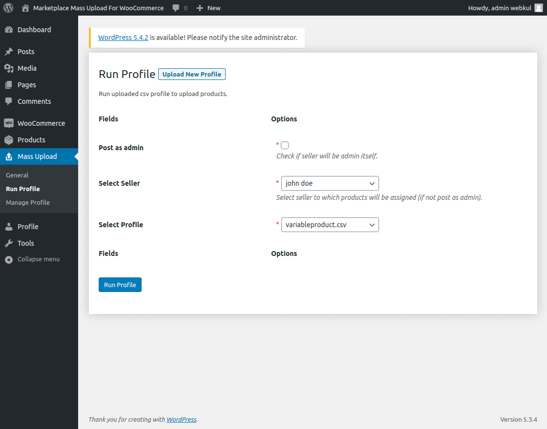 WordPress WooCommerce Marketplace Mass Upload Plugin by webkul | CodeCanyon