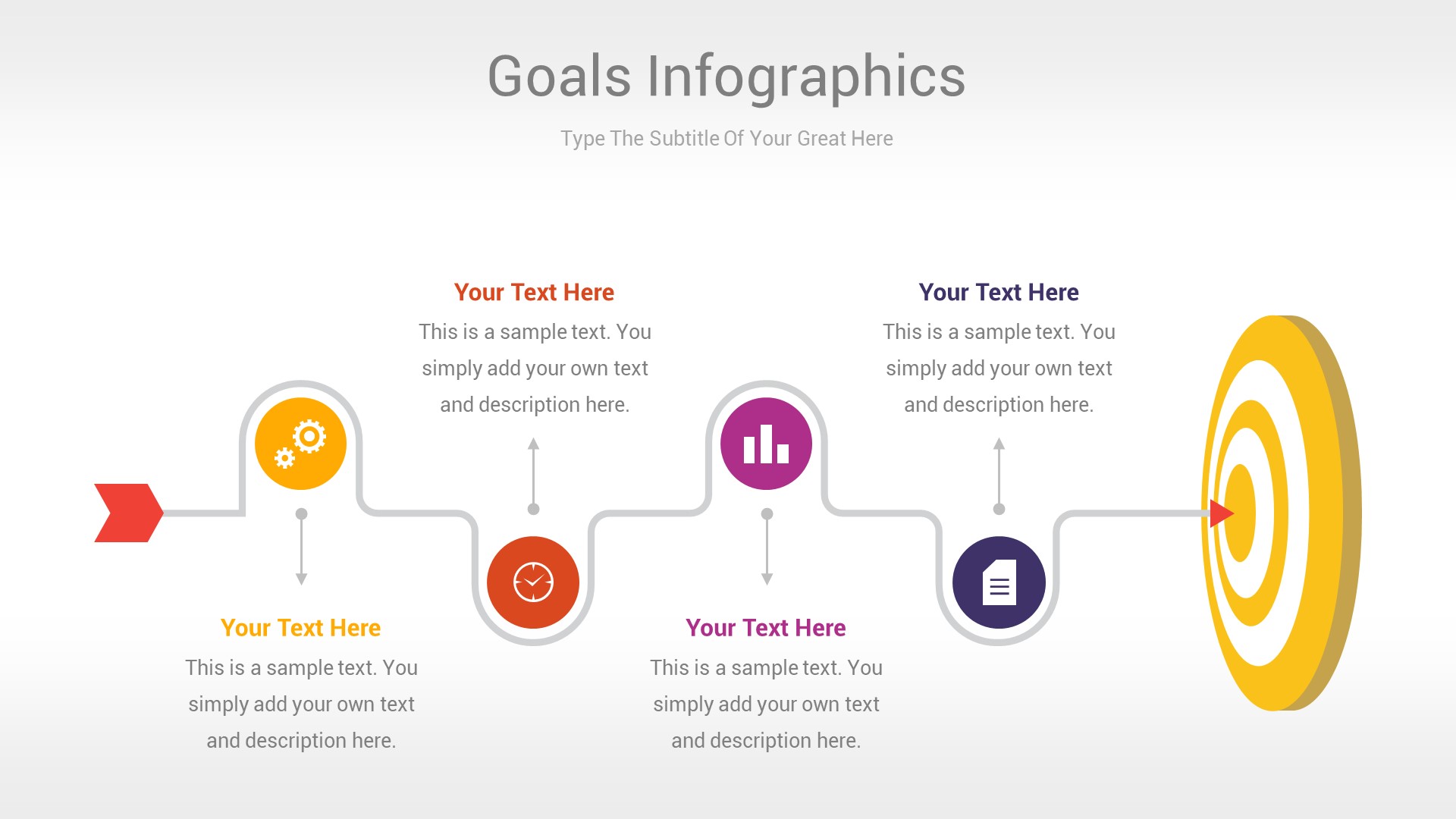 Goals Infographics PowerPoint Presentation, Presentation Templates