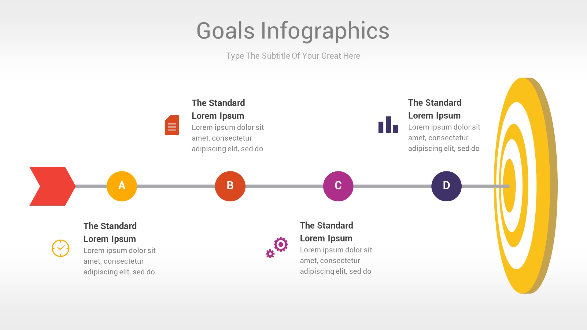 Goals Infographics PowerPoint Presentation, Presentation Templates