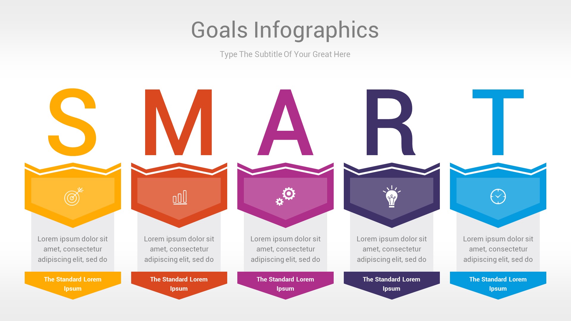 Goals Infographics PowerPoint Presentation, Presentation Templates