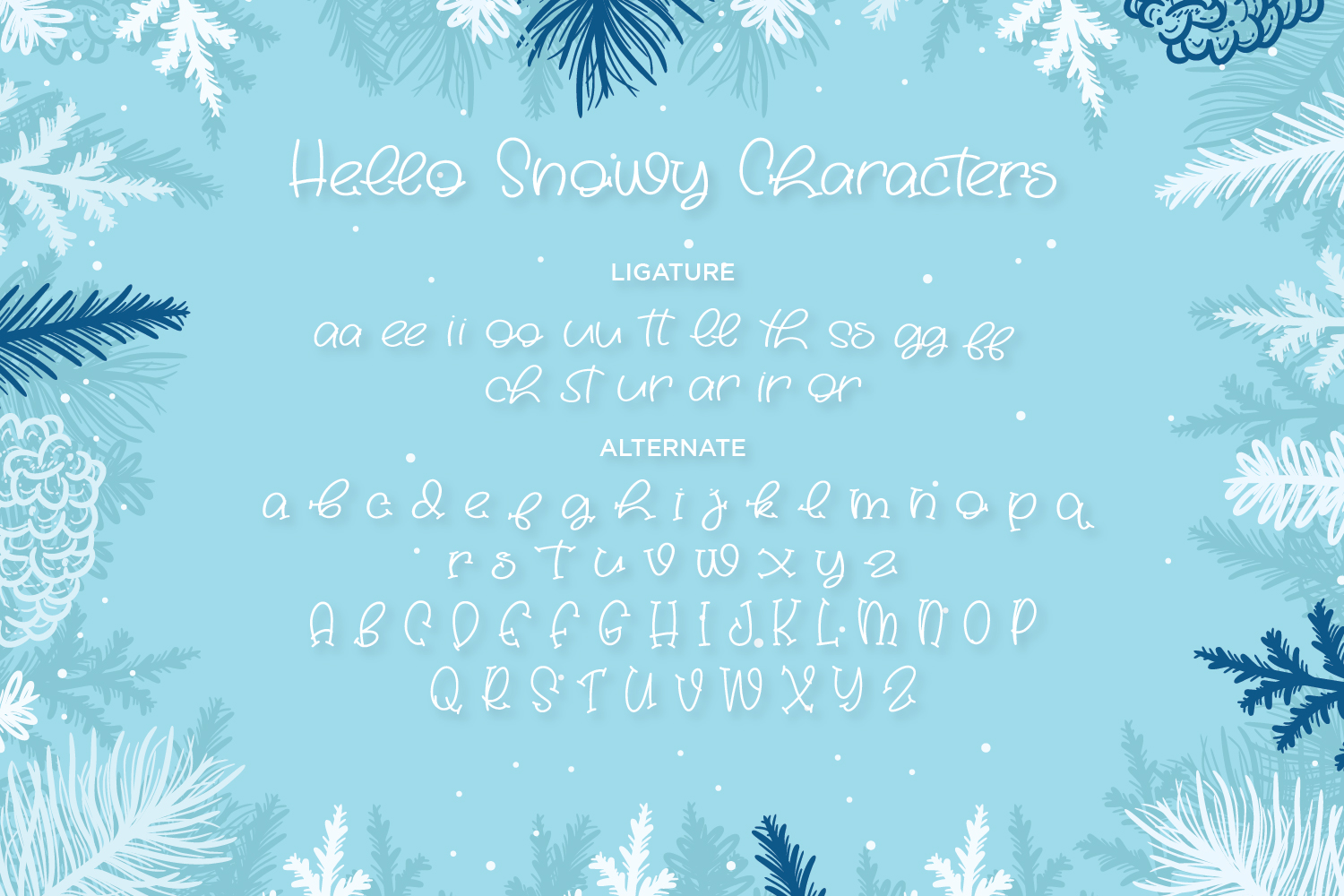 Hello Snowy - Crafty Font, Fonts | GraphicRiver