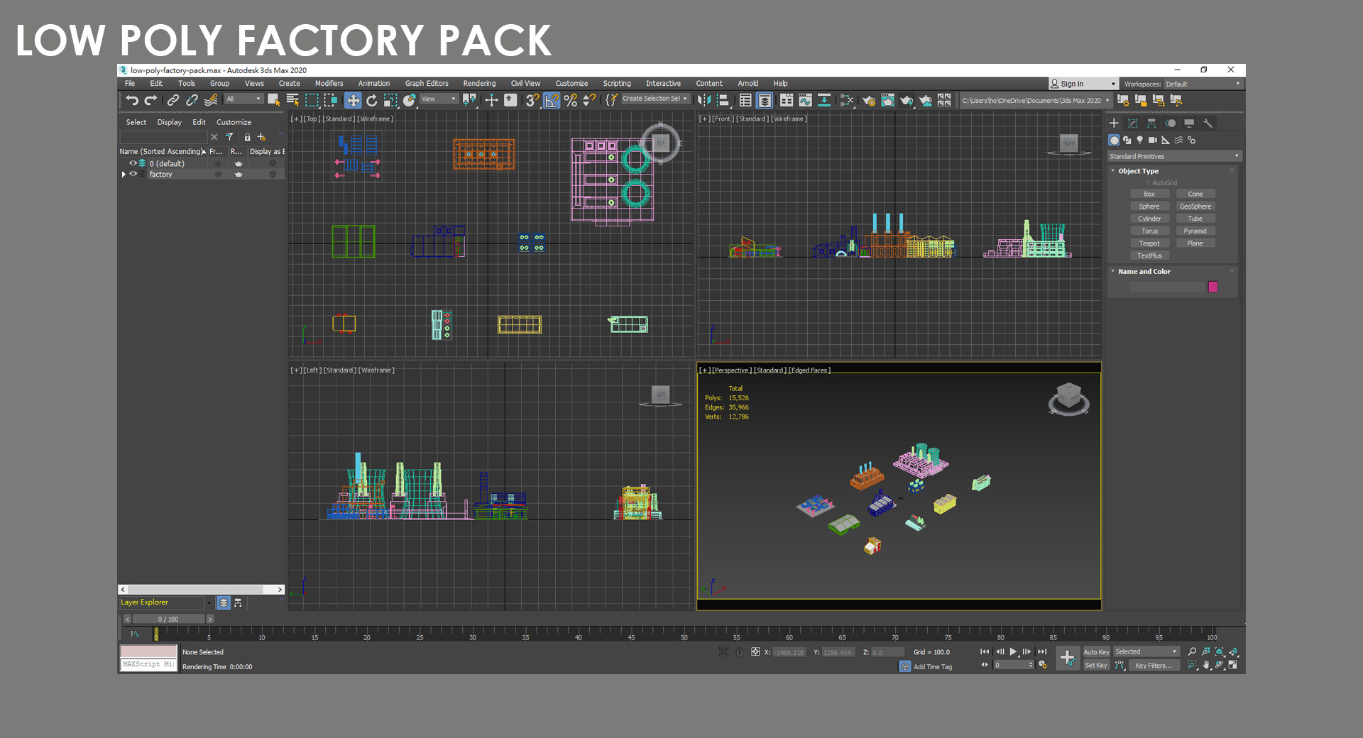 Low Poly Factory Pack by robertshing | 3DOcean