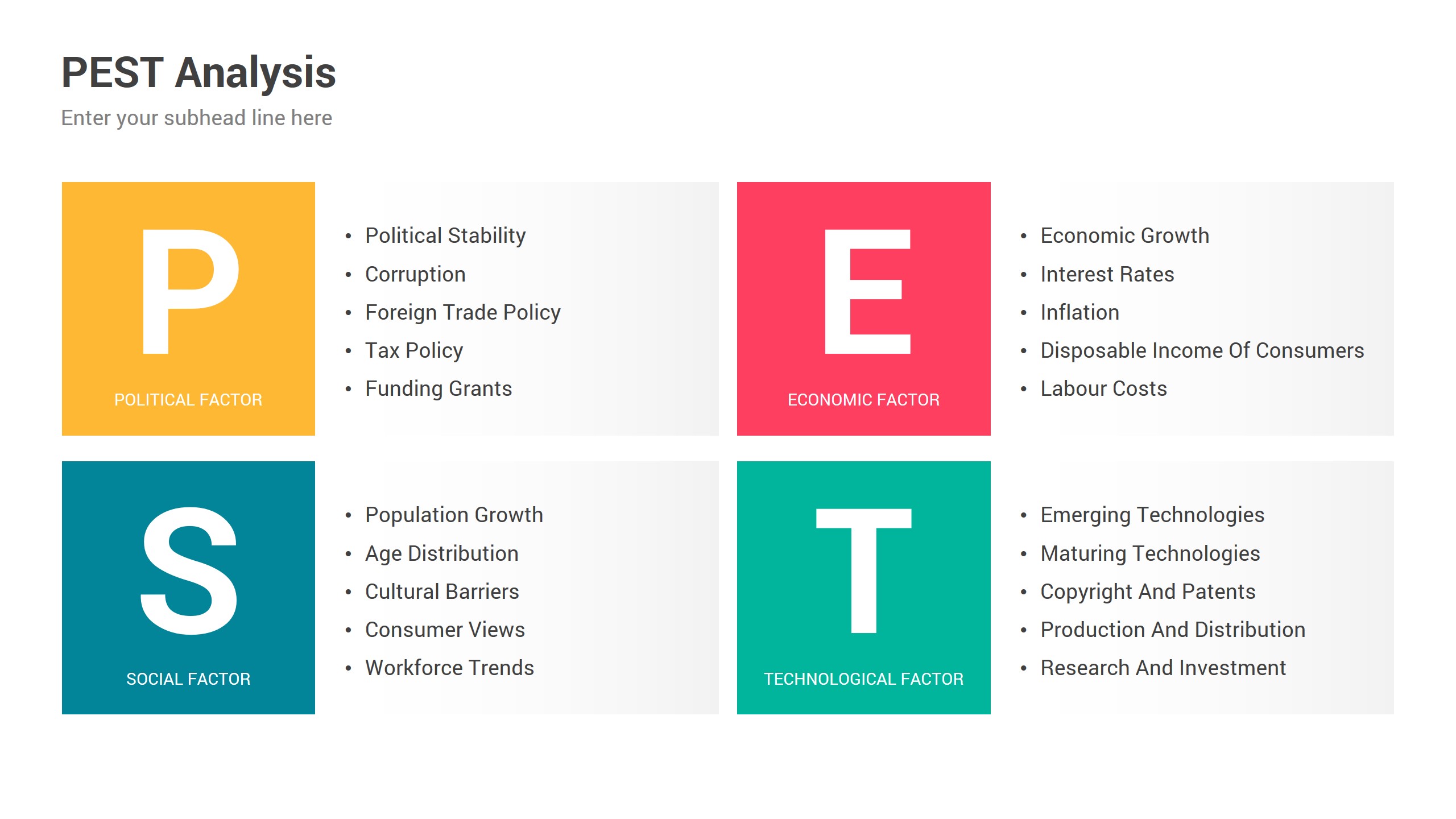 Pestle Analysis PowerPoint Template, Presentation Templates | GraphicRiver