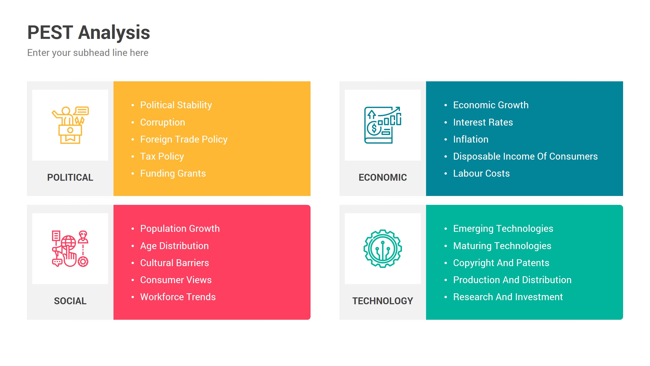 Pestle Analysis PowerPoint Template, Presentation Templates | GraphicRiver
