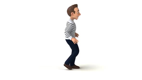 Fun cartoon man dancing, Motion Graphics | VideoHive