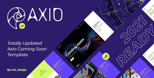 Axio - Coming Soon Template by mix_design | ThemeForest