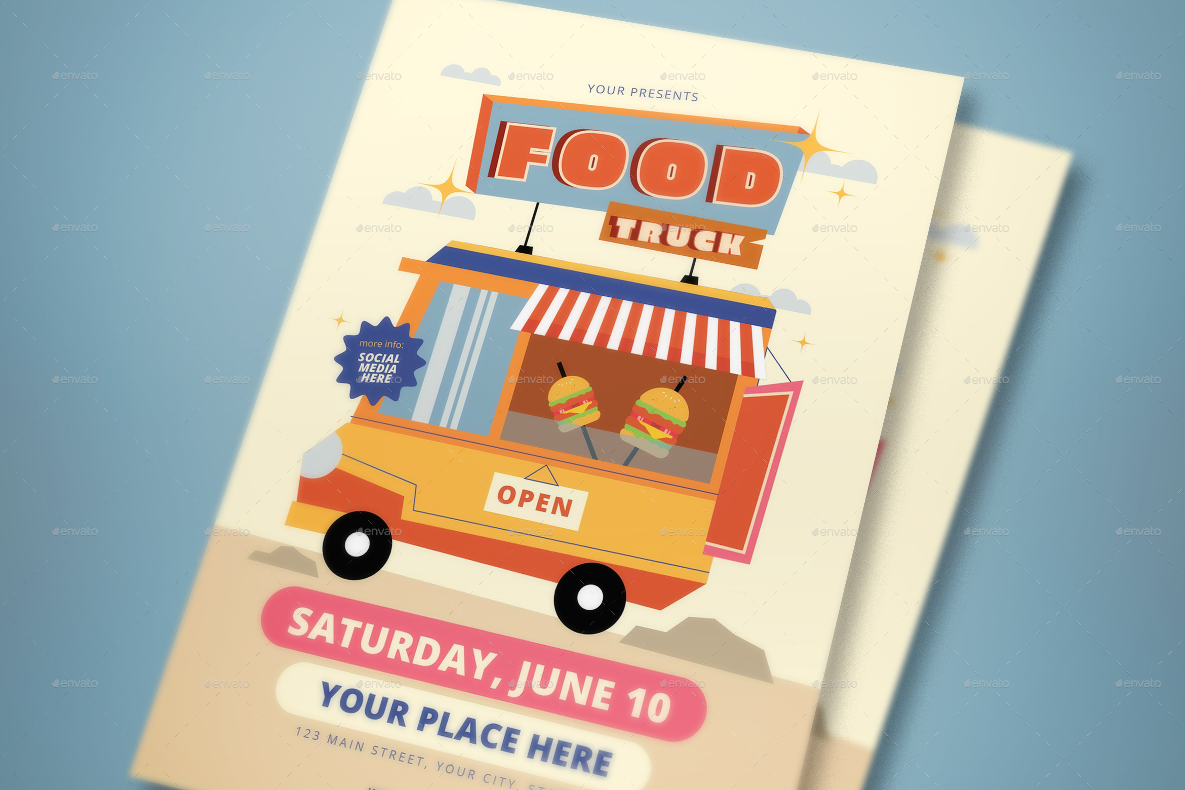 Food Truck Flyer Pack, Print Templates | GraphicRiver