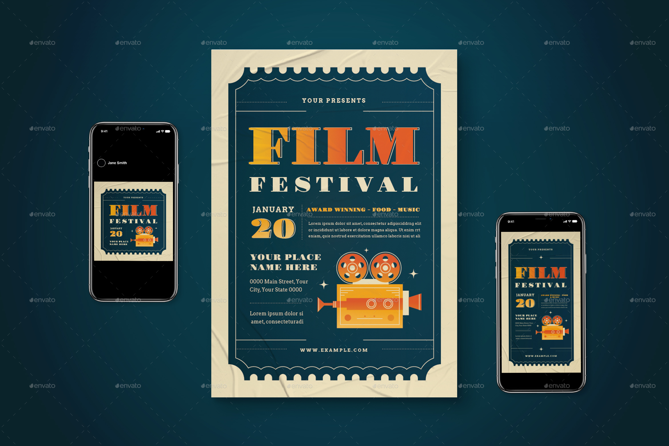 Film Festival Flyer Pack, Print Templates | GraphicRiver