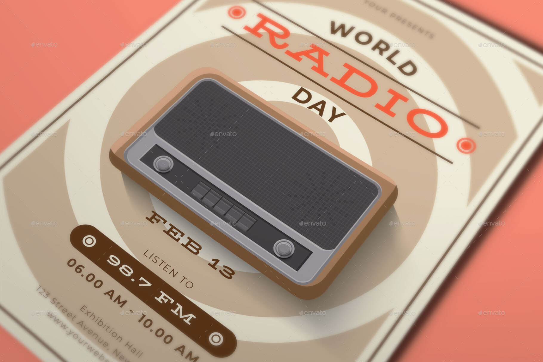 World Radio Day Template Set, Print Templates | GraphicRiver