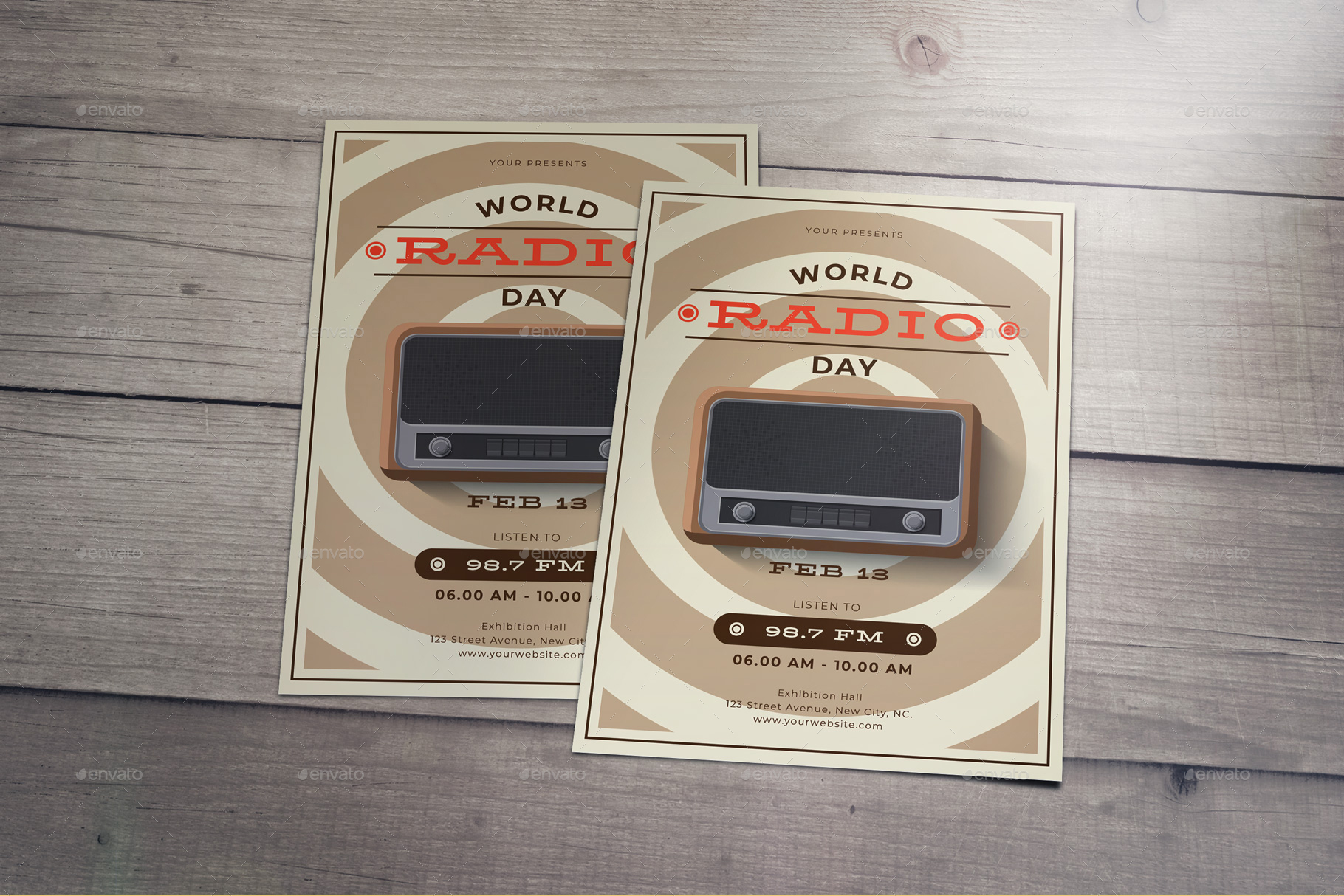 World Radio Day Template Set, Print Templates | GraphicRiver
