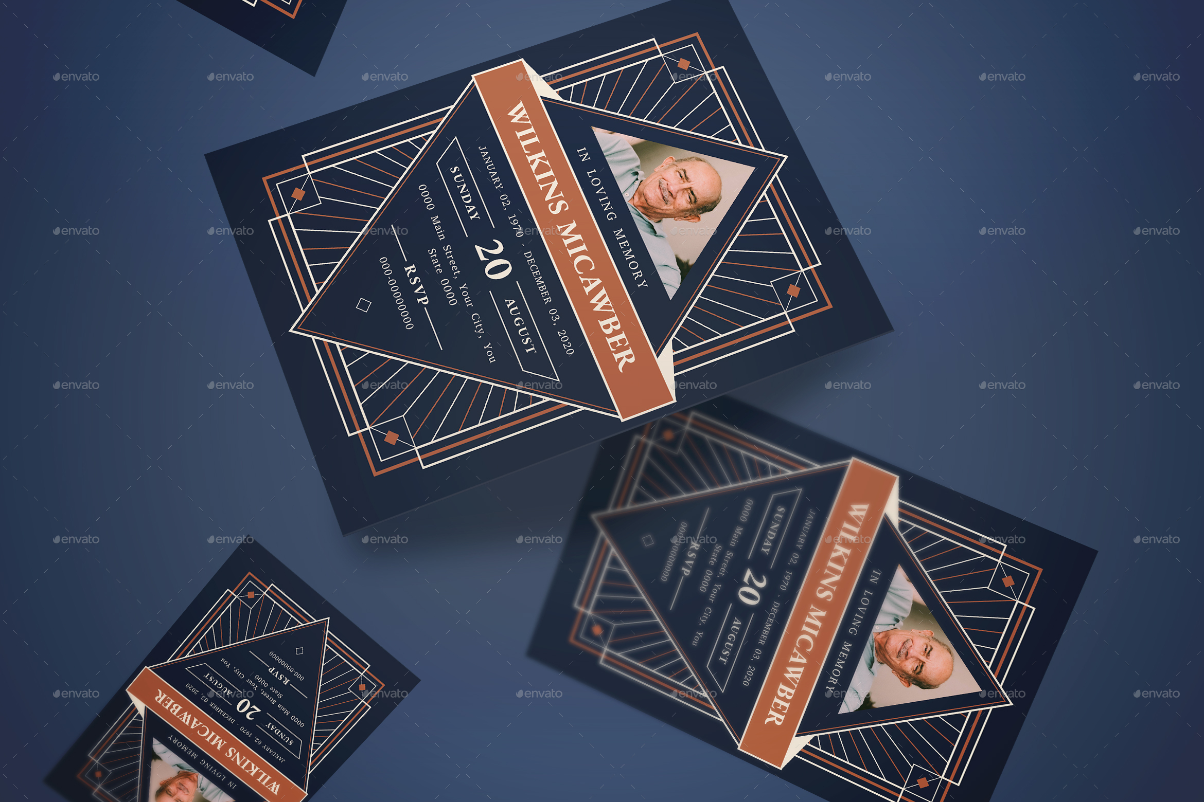 Funeral Invitation, Print Templates | GraphicRiver