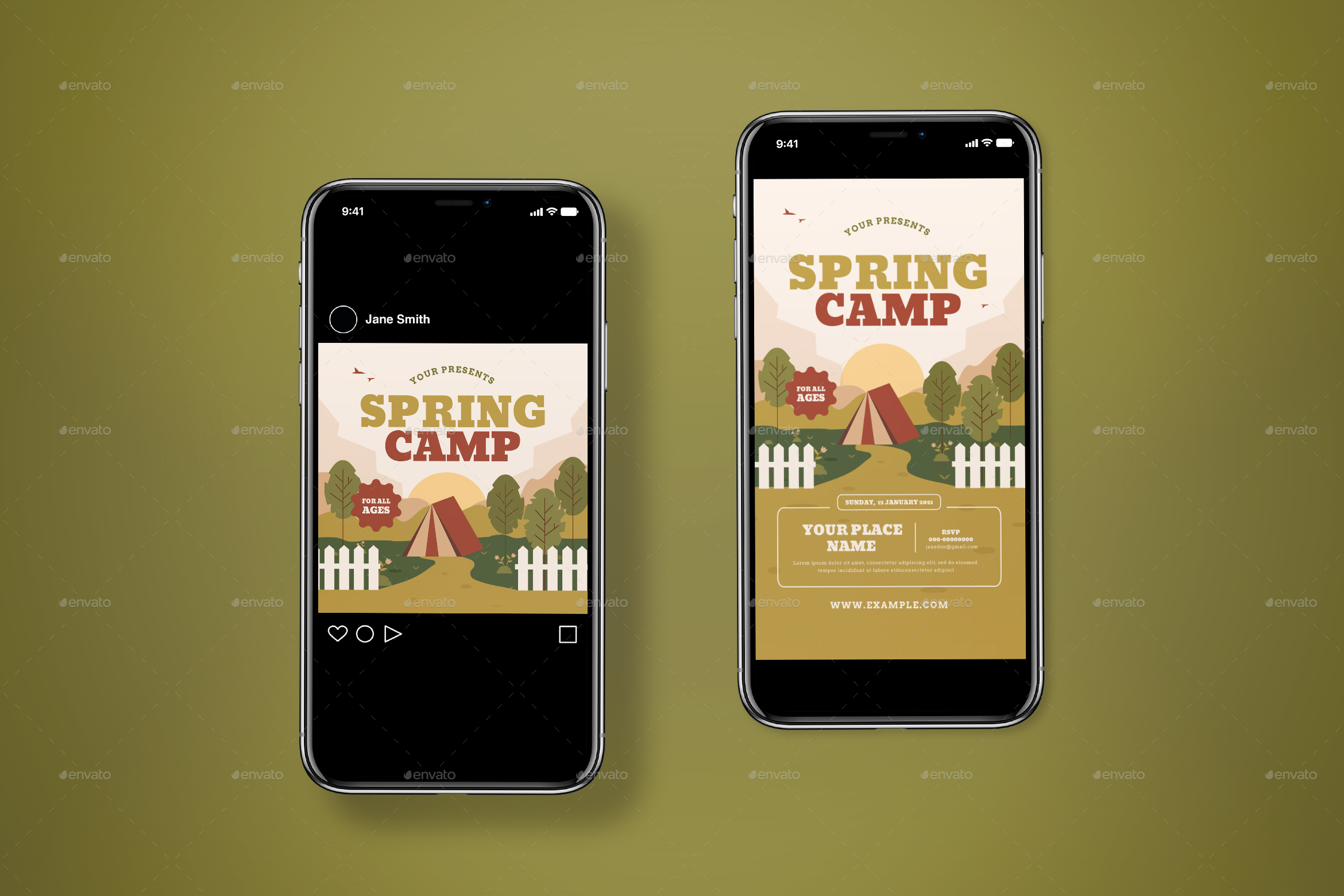 Spring Camp Flyer Pack, Print Templates | GraphicRiver