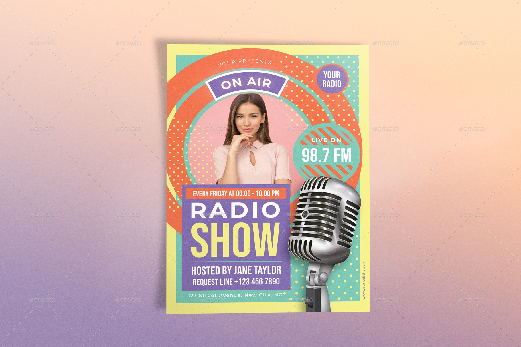 Radio Show Template Set, Print Templates | GraphicRiver