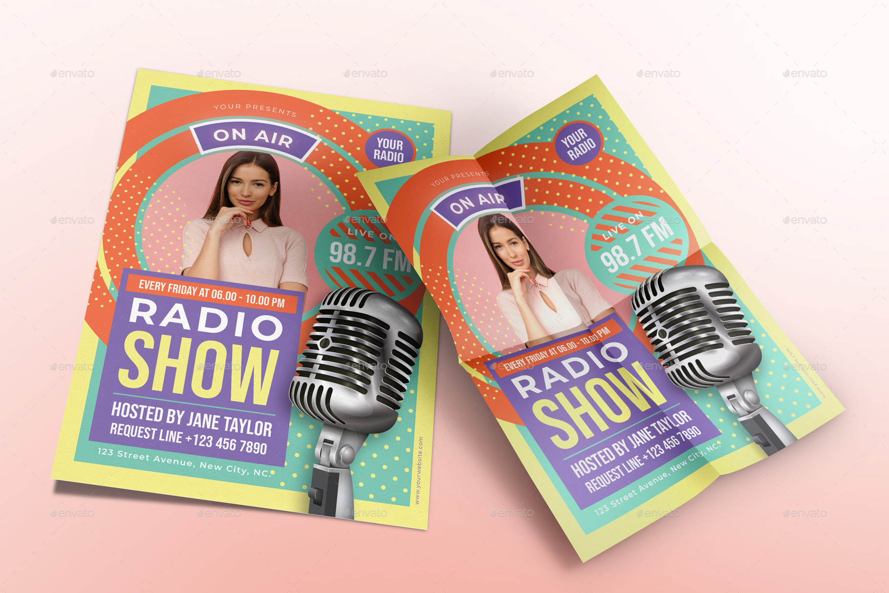 Radio Show Template Set, Print Templates | GraphicRiver