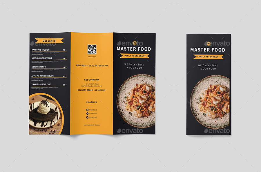 Master Food Restaurant Menu, Print Templates | GraphicRiver