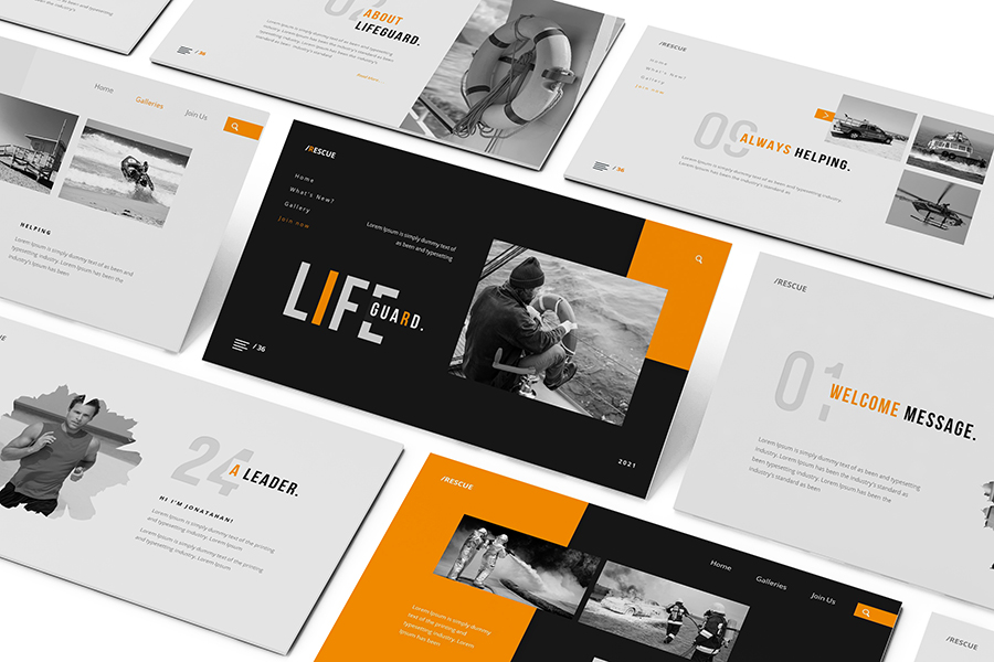 Rescue Stories Powerpoint Presentation Template, Presentation Templates