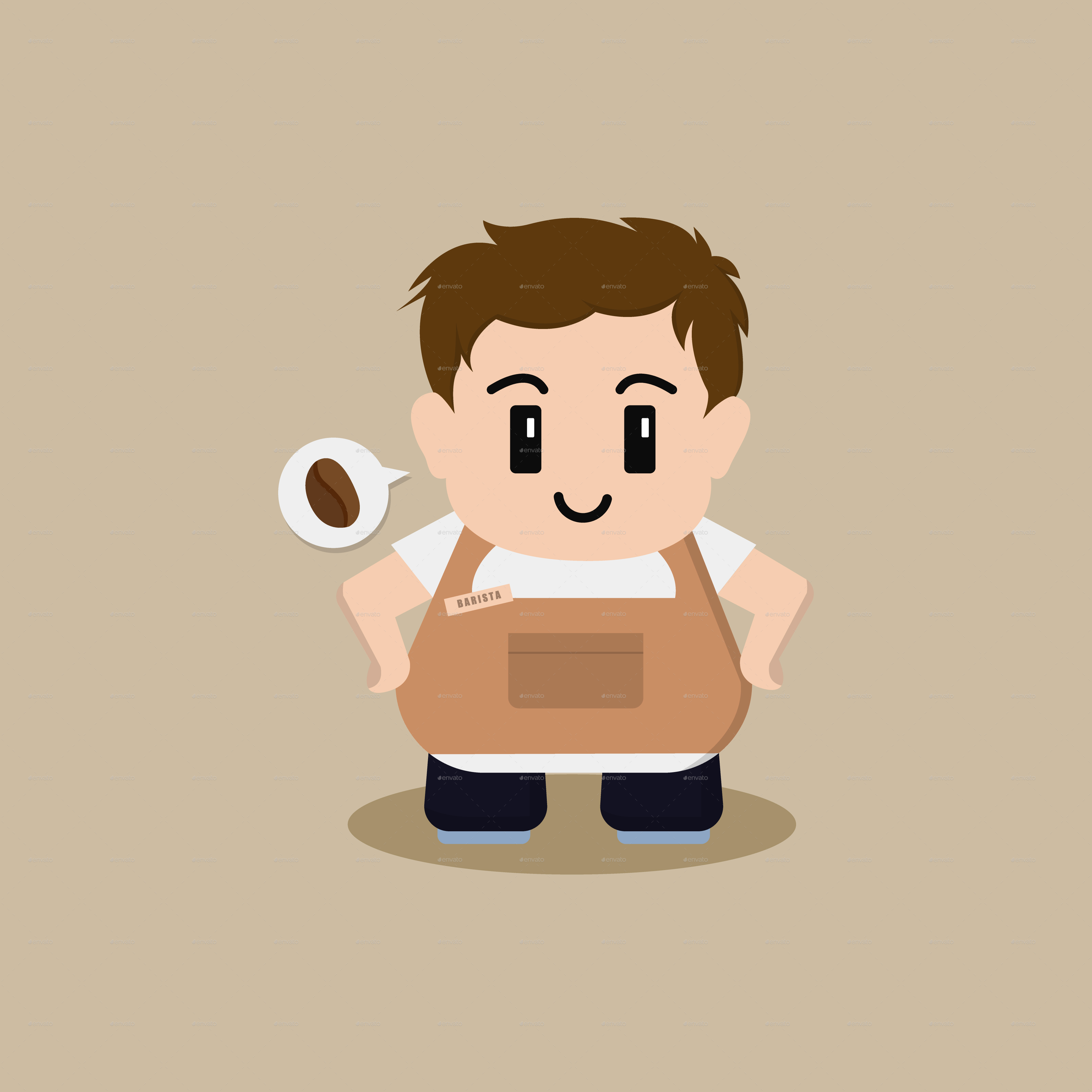 Barista Character Collection, Vectors | GraphicRiver