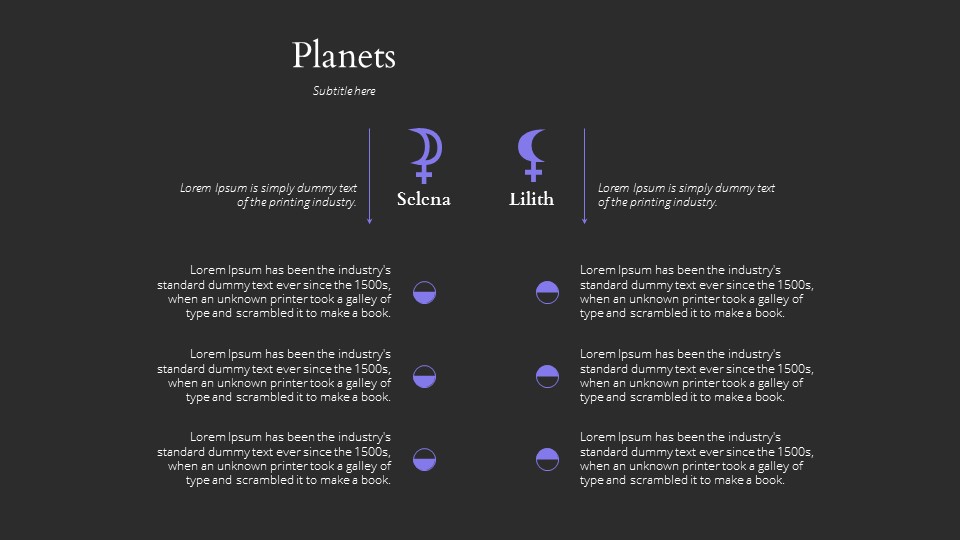 Moon Calendar 2021 PowerPoint Presentation Template, Presentation Templates