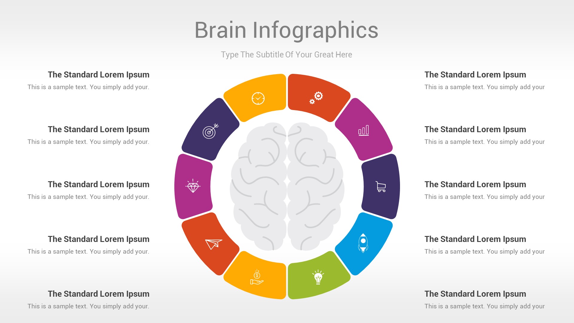 Brain Infographics PowerPoint Presentation, Presentation Templates